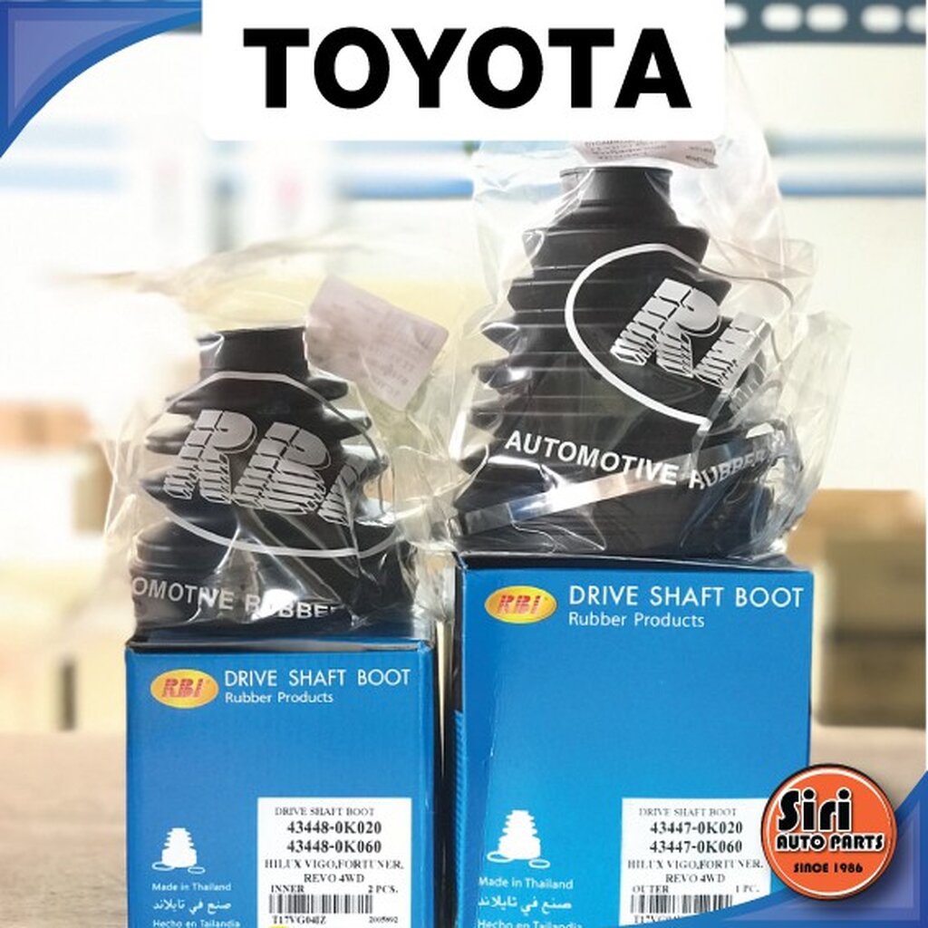 (1ตัว) ยางหุ้มเพลา TOYOTA Vigo / Fortuner / REVO 4WD เบอร์ 43448-0K020 ...