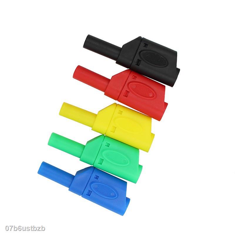 ♤10pcs Nickel plated Safety Fully Insulated 4mm Male Stackable Banana ...