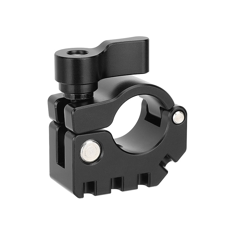 Camvate 19mm Rod Clamp Adapter สีแดงสีดําพร้อม Anti-Twist Mount สําหรับ ...