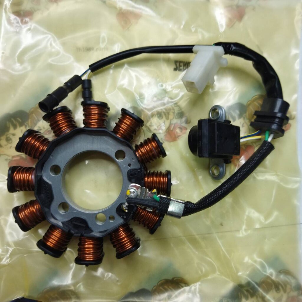 ขดลวดสเตเตอร์ (MITSUBA) สำหรับรุ่น WAVE110i อะไหล่แท้ HONDA 31120-K03 ...