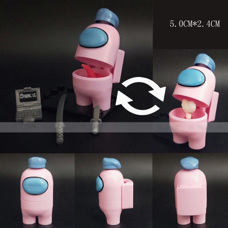 ฟิกเกอร์ Among Us Minifigures Shapeshifter Scientist Engineer Guardian ...