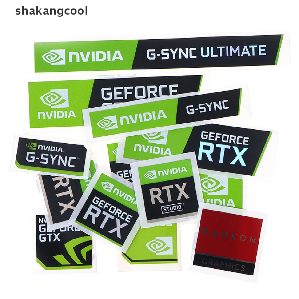 shakangcool 5PCS New NVIDIA GTX GEFORCE Laptop Desktop Label Decorative ...