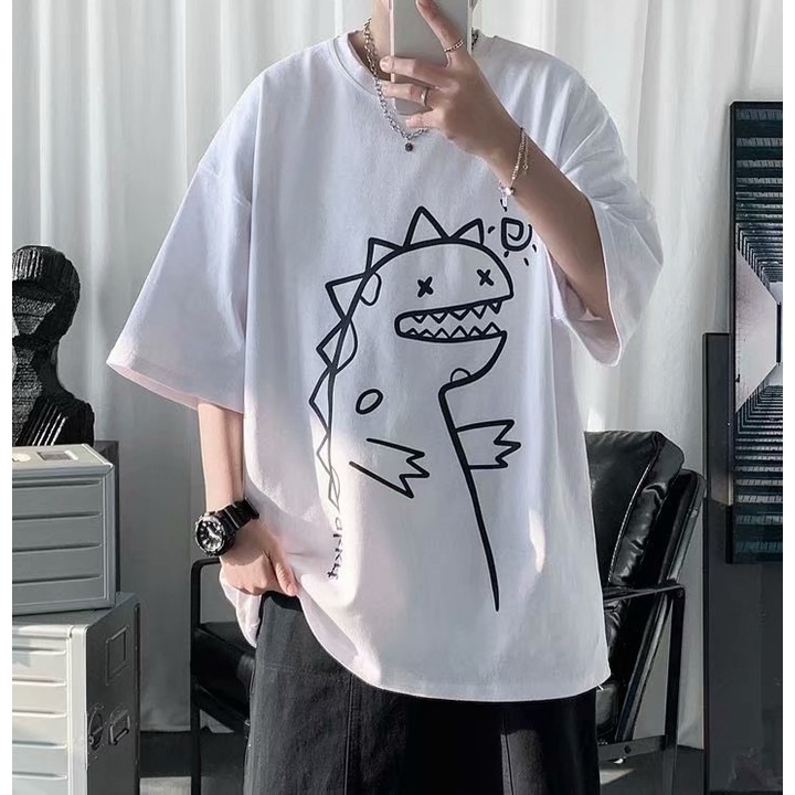 ☆Cpeic☆【M-8XL】เสื้อยืดแขนสั้น พิมพ์ลาย ทรงหลวม ขนาดใหญ่ คุณภาพสูง สไตล์ ...