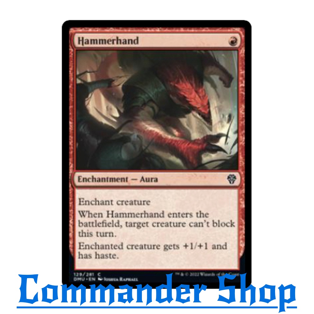 Hammerhand (Enchantment - Aura) Red Mv1 Haste การ์ดเกม Magic The ...
