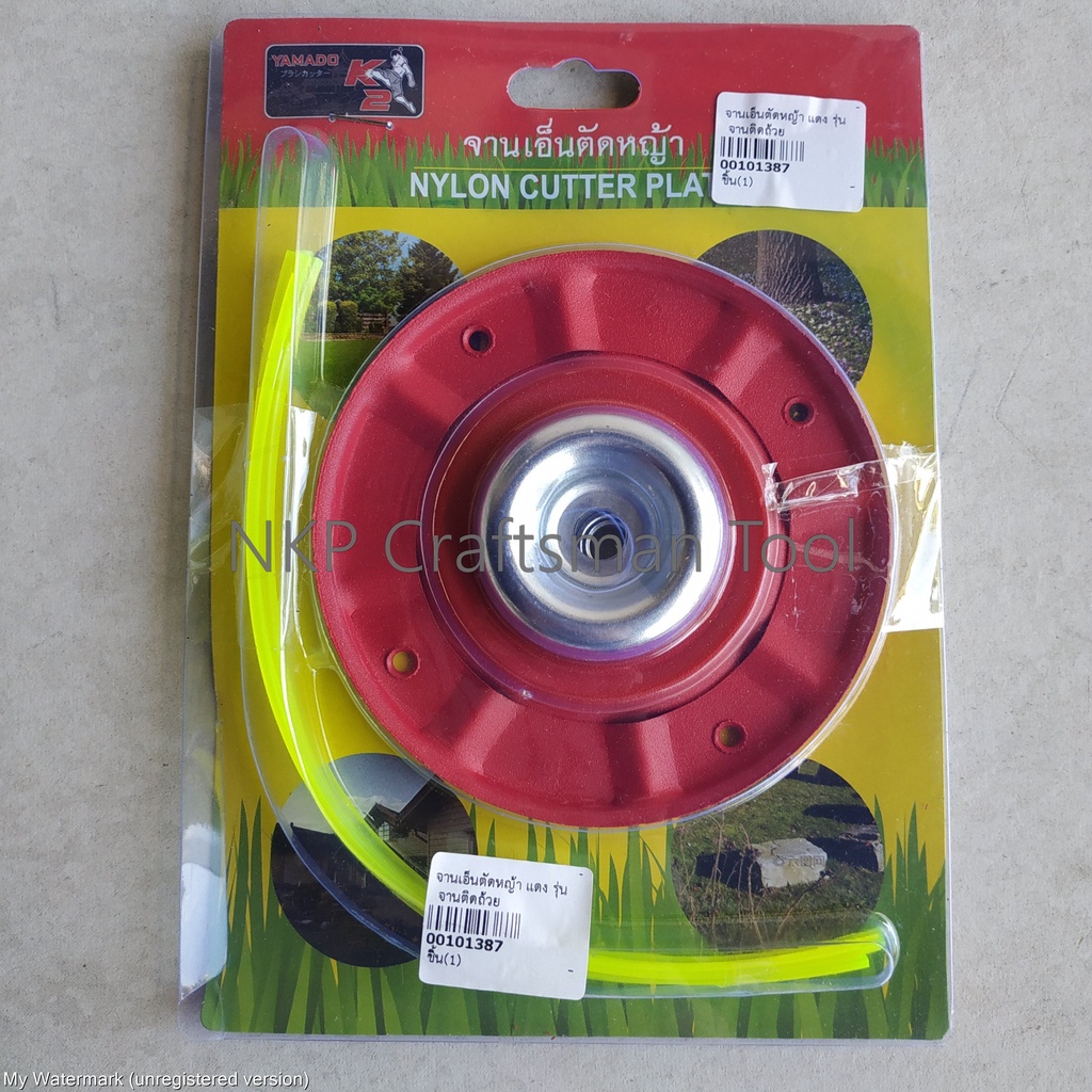 จานเอ็นตัดหญ้า สีแดง YAMADO K2 รุ่น จานติดถ้วยรองใบตัดหญ้า หนา ทนทาน อย่างดี | Shopee Thailand