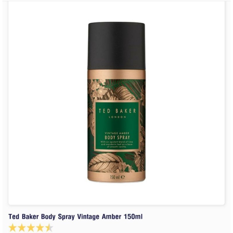 Ted Baker Body Spray Sterling Blue 150ml | Shopee Thailand