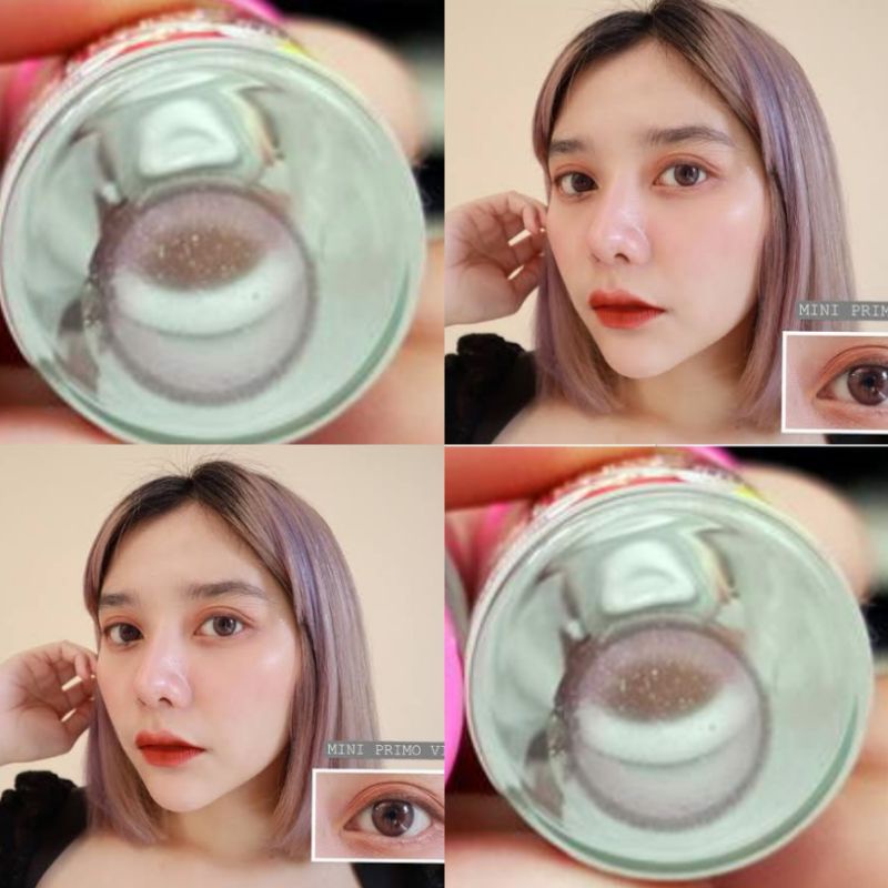 คอนแทคเลนส์ ธรรมชาติ รุ่น Mini Primo Violet ม่วง By Kitty Kawaii มีค่า
