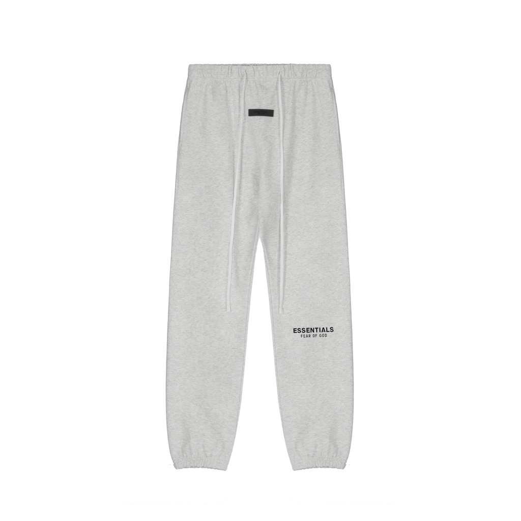 Fear OF GOD DOUBLE LINE ESSENTIALS Drawstring Leggings FOG ตัวอักษรแฟชั่น Flocking กางเกงลำลอง ...