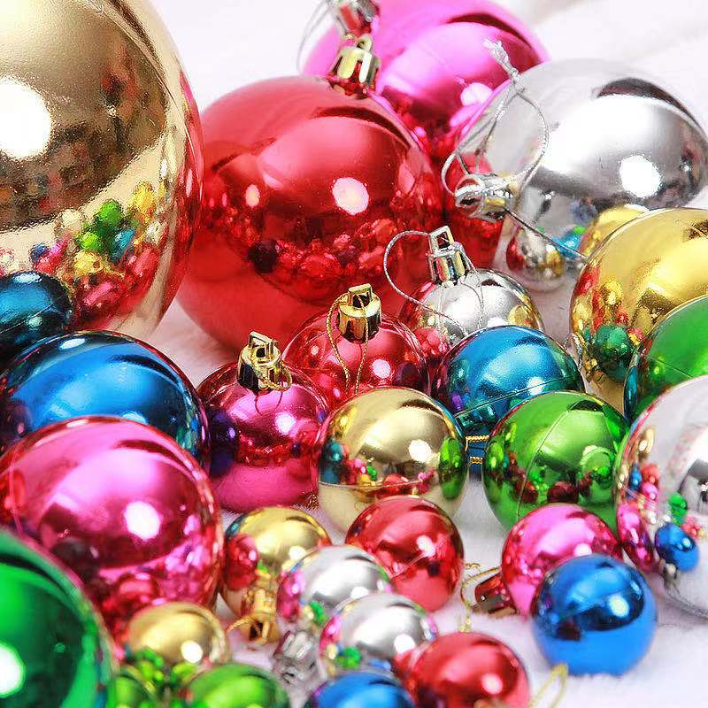 Christmas Tree Decoration Mix Balls Ornaments 6-12Pcs ลูกบอลตกแต่งต้นคร ...