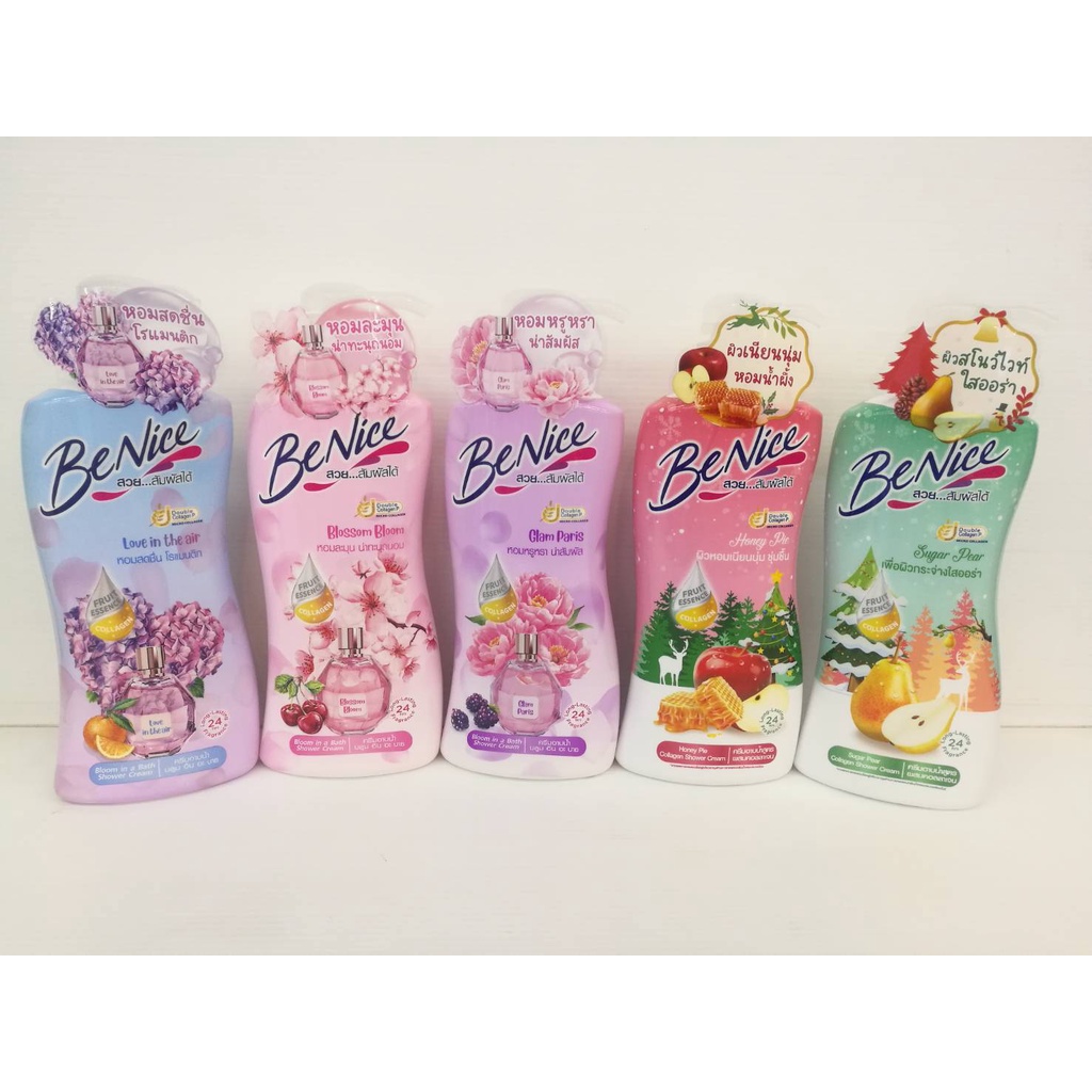 NEW! BeNice Shower Cream (450 ml.) บีไนซ์ ชาวเวอร์ ครีม มี 5 สูตร ...
