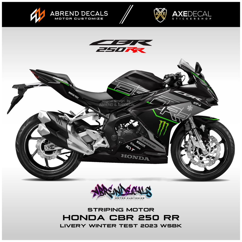 Striping CBR 250 RR Livery Winter Test WSBK 2023 / Honda CBR 250 ...