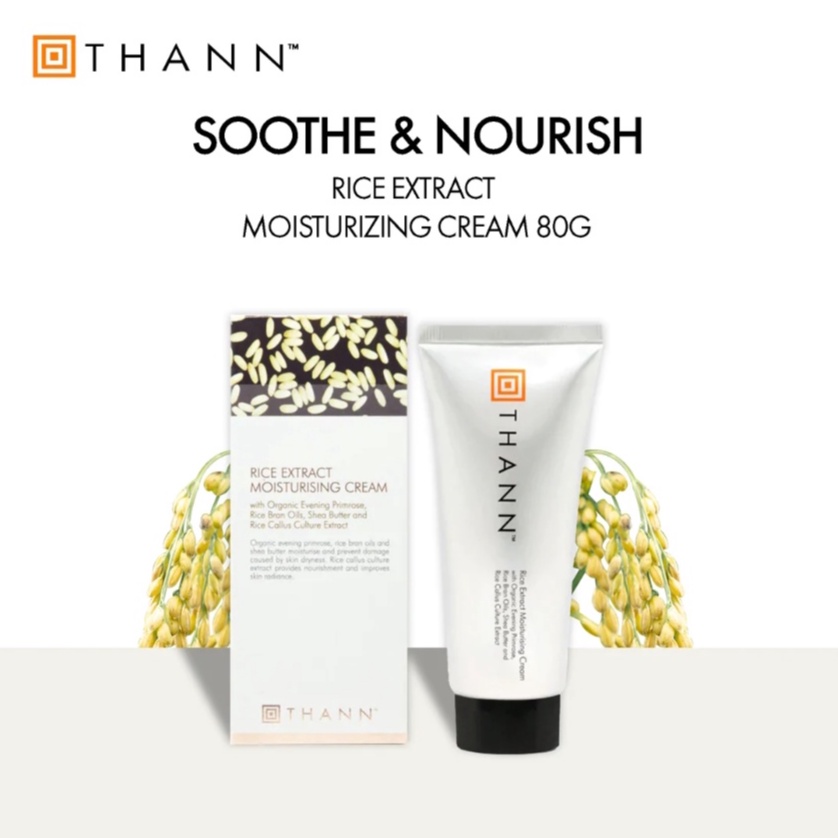 ลอตใหม่ หมดอายุ2026 THANN Rice Extract Moisturizing Cream | Shopee Thailand