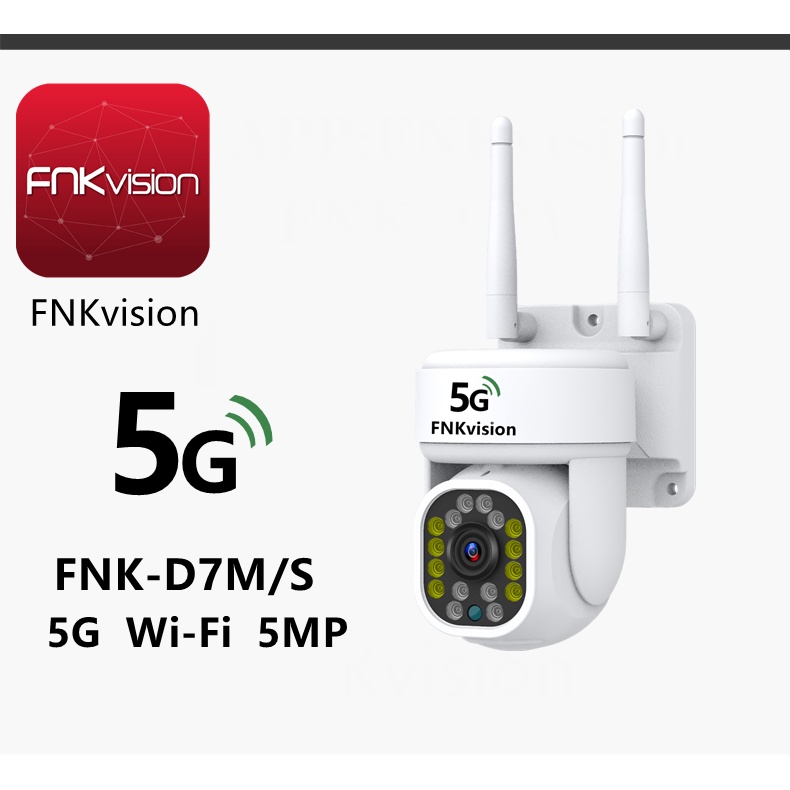 5G FNKvision 5ล้านพิกเซล ptz 5G WIFI ip camera HD 5MP กล้องวงจรปิดไร้ ...