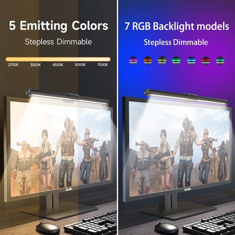 โคมไฟมอนิเตอร์ Touch Dimming Monitor Hanging Lamp USB โคมไฟแขวนจอคอม ...