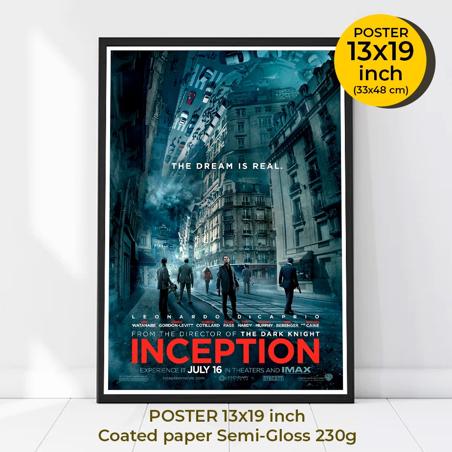 Inception Poster (2010) by Christopher Nolan / Leonardo DiCaprio ...