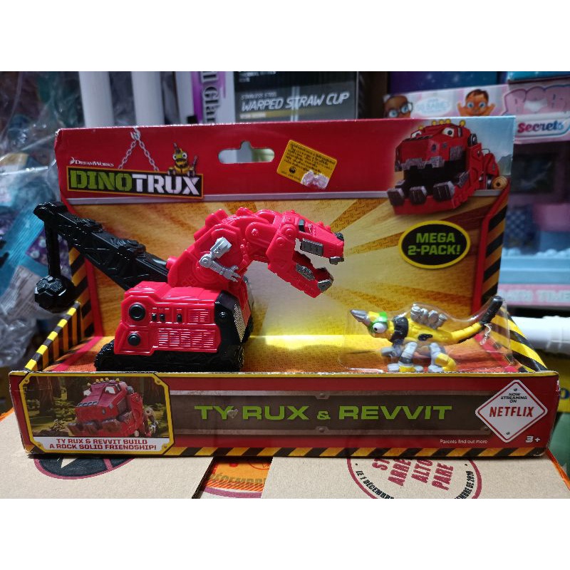 DreamWorks DINOTRUX - TY RUX & REVVIT เซตรถพร้อมไดโนเสาร์ ของแท้100% ...