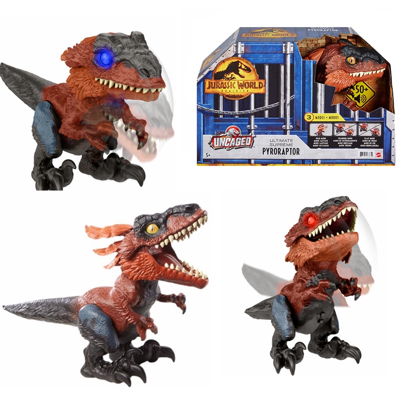 Jurassic World Dominion Dinosaur Ultimate Supreme Pyroraptor Uncaged ...