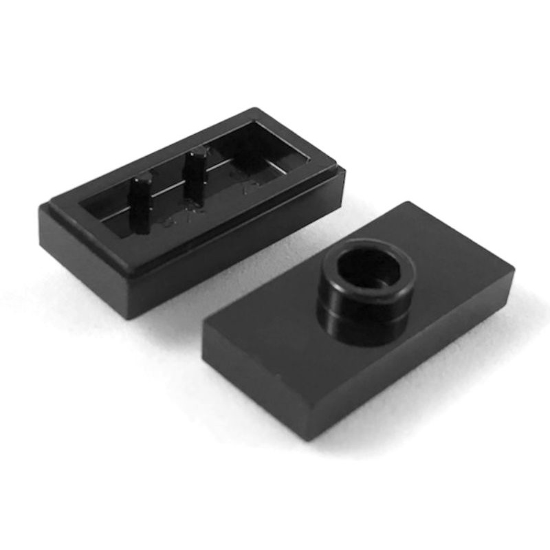 Part Lego15573 Plate, Modified 1 x 2 with 1 Stud with Groove and Bottom ...