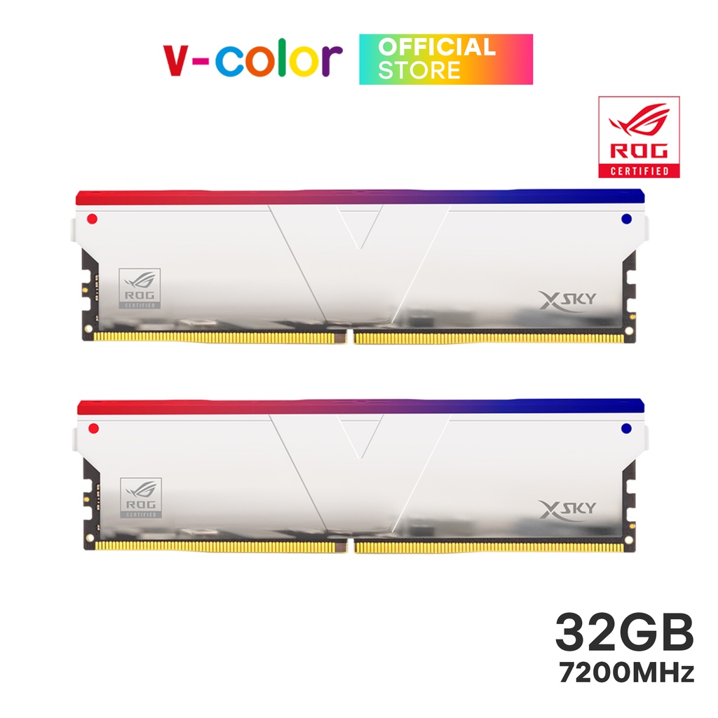 v-color RAM PC Manta XSky RGB ROG Certified 32GB (16GBx2) DDR5 Bus ...
