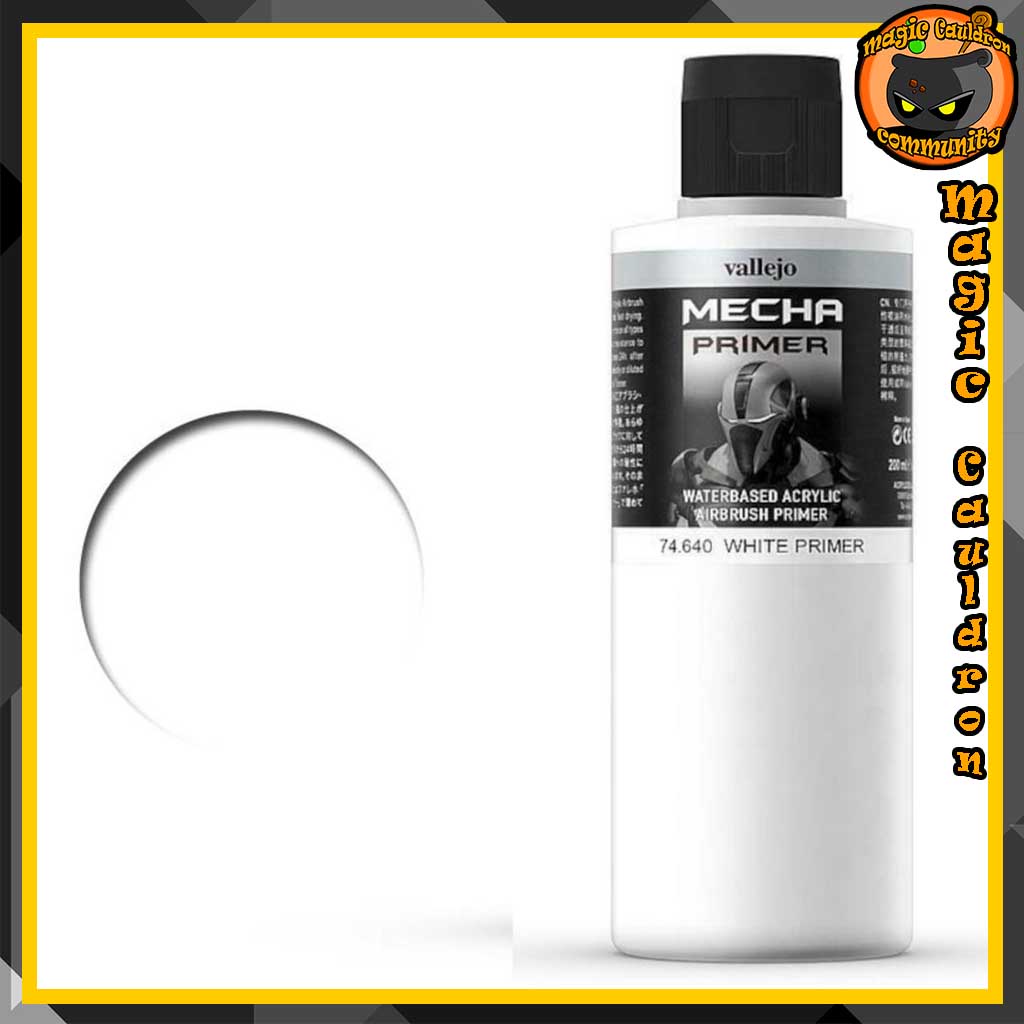 Airbrush Primer White 60-200ml. Vallejo Mecha Color | Shopee Thailand