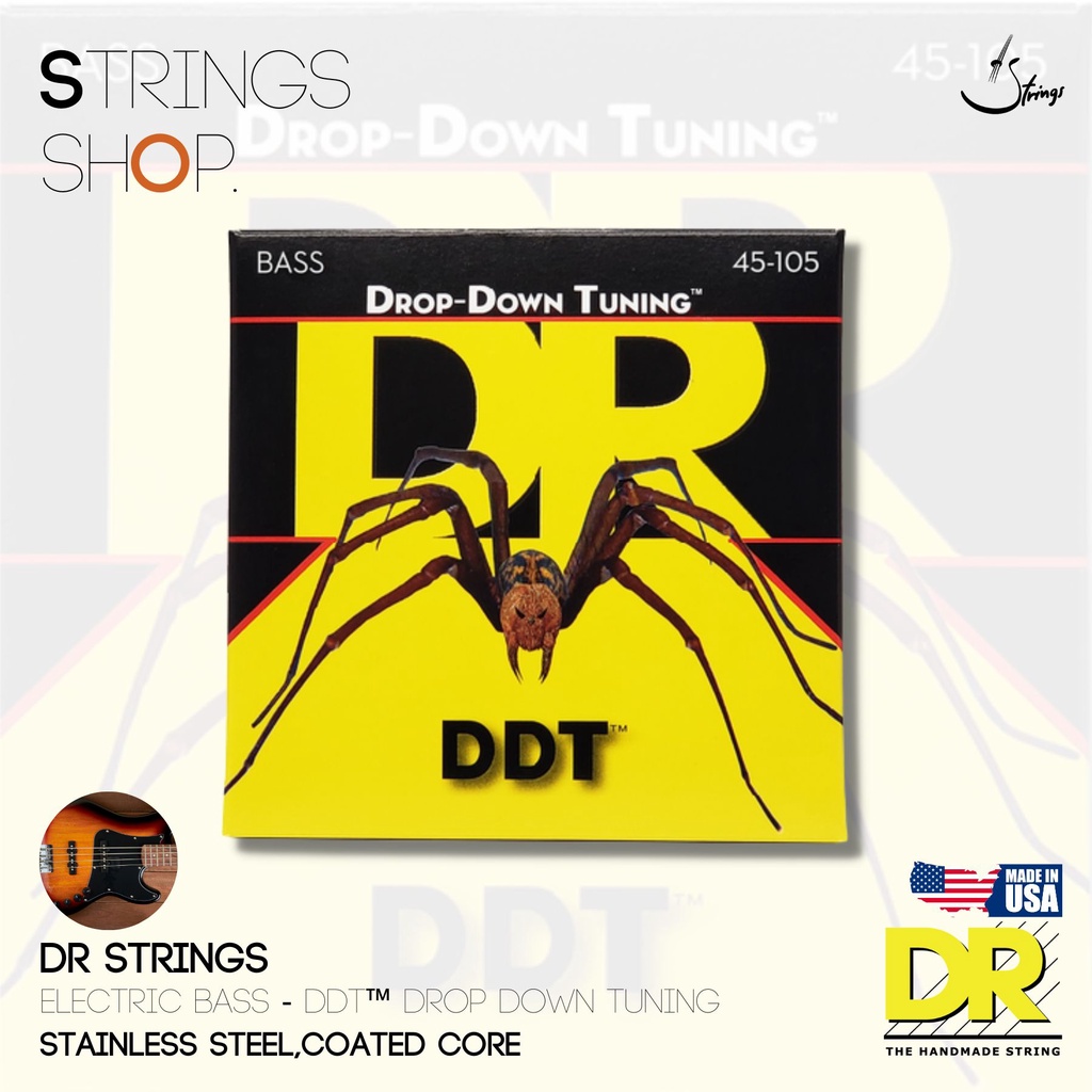 สายเบส DR Strings DDT™ - Drop Down Tuning Bass Strings (DDT-45,DDT-55,DDT5-130,DDT5-45,DDT5-55 ...