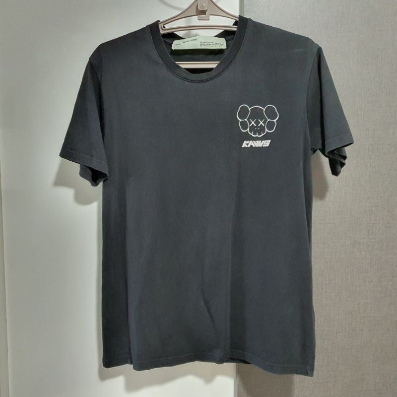 เสื้อยืด off white main label and kaws | Shopee Thailand