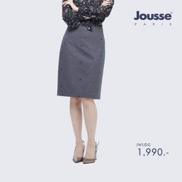 Jousse skirt กระโปรงปักลายทรงเบสิค (JWIJDG) | Shopee Thailand