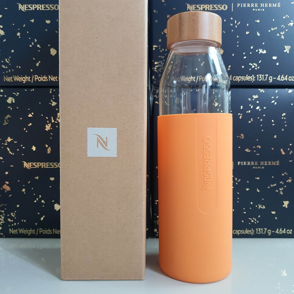 🔥พร้อมส่ง🔥แท้💯% Nespresso glass Water Bottle ขวดแก้วน้ำดื่ม กระบอกน้ำ ...