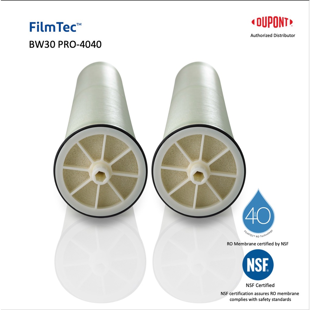 DuPont ™ FilmTec ™ ไส้กรองน้ำ RO Membrane BW30 PRO-4040 จำนวน 2 ชิ้น ...