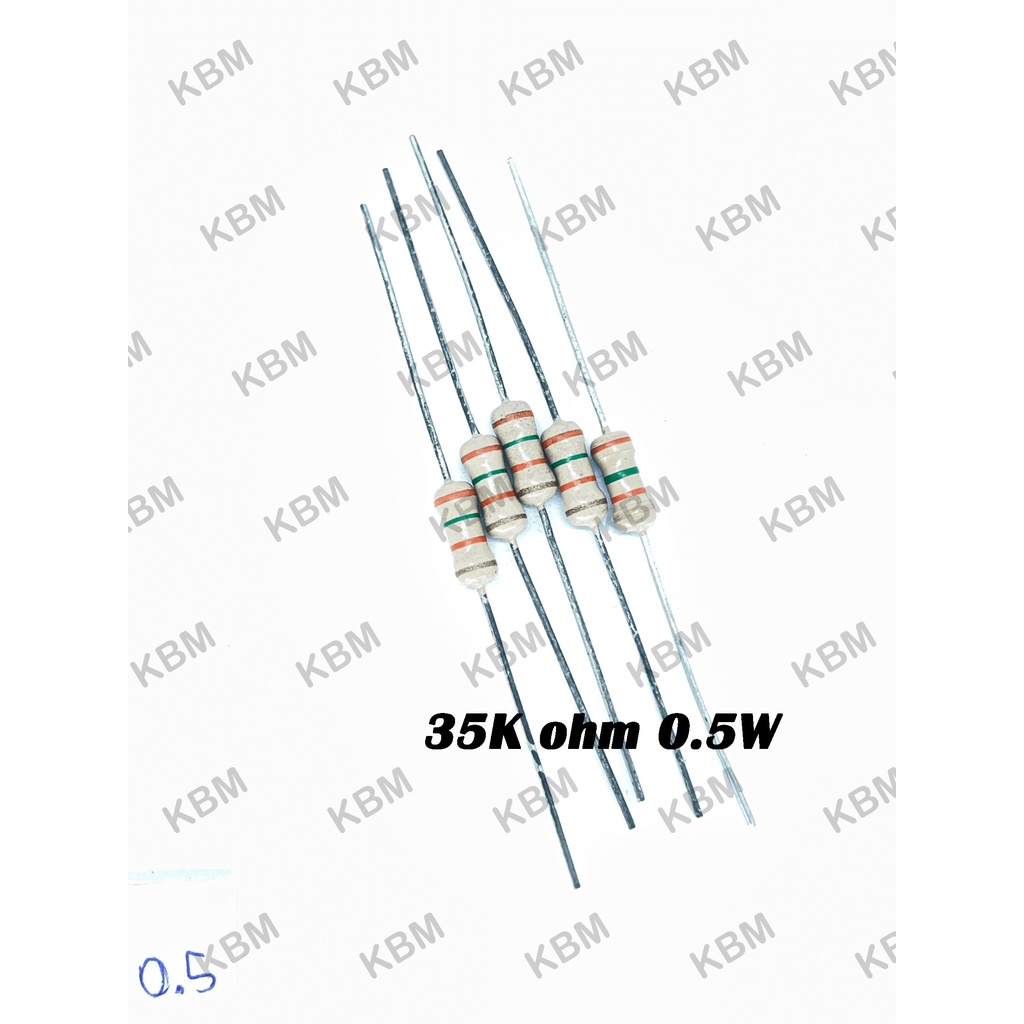 Resistor ตัวต้านทาน 35K ohm 0.5W 36K ohm 0.25W | Shopee Thailand