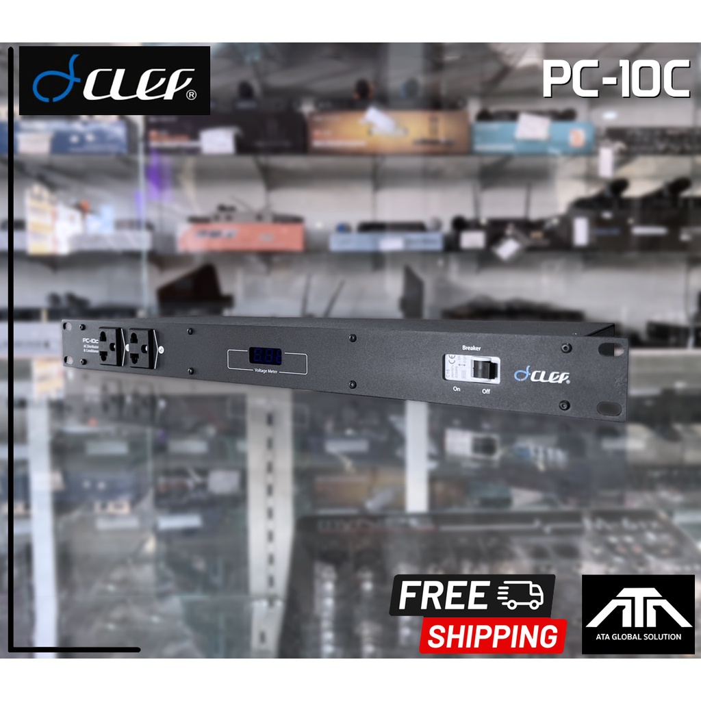 CLEF PC10C เครื่องกรองสัญญาณกระแสไฟ Clef Audio PC-10C เครื่องกรองสัญญาณกระแสไฟ 10 ช่อง | Shopee ...