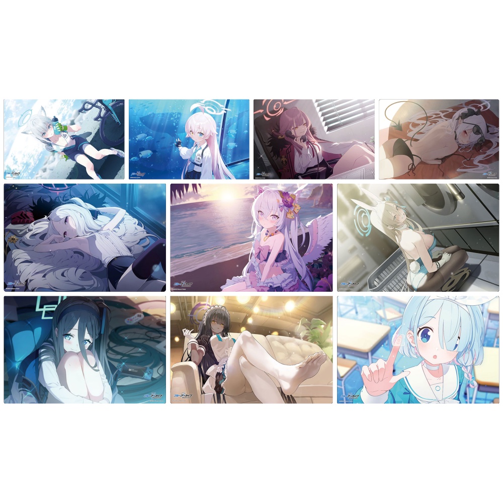 Bushiroad Rubber Mat Blue Archive : Shiroko, Hoshino, Aru, Iori, Hina ...