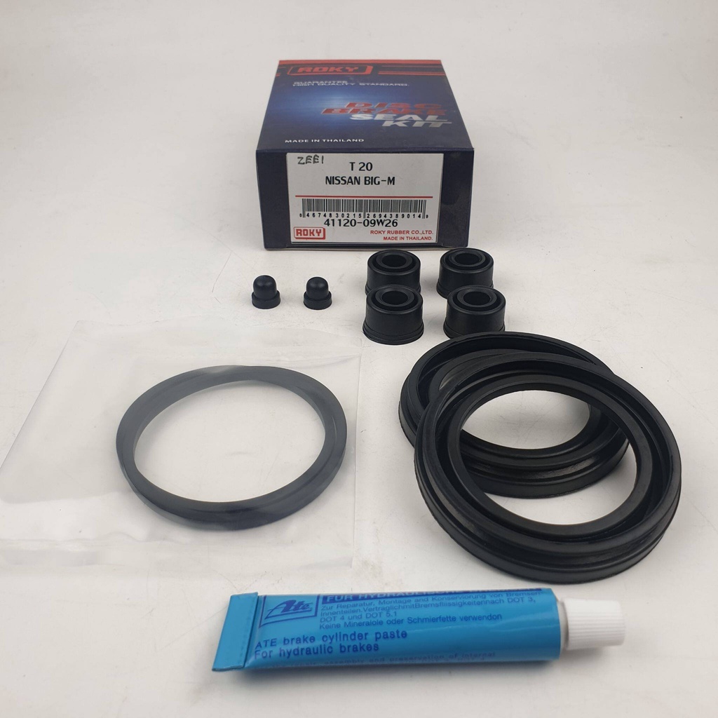 ชุดซ่อมดิสเบรคหน้าสำหรับรถ Nissan Big-M รหัส 41120-09W26 พร้อม จารบี ...