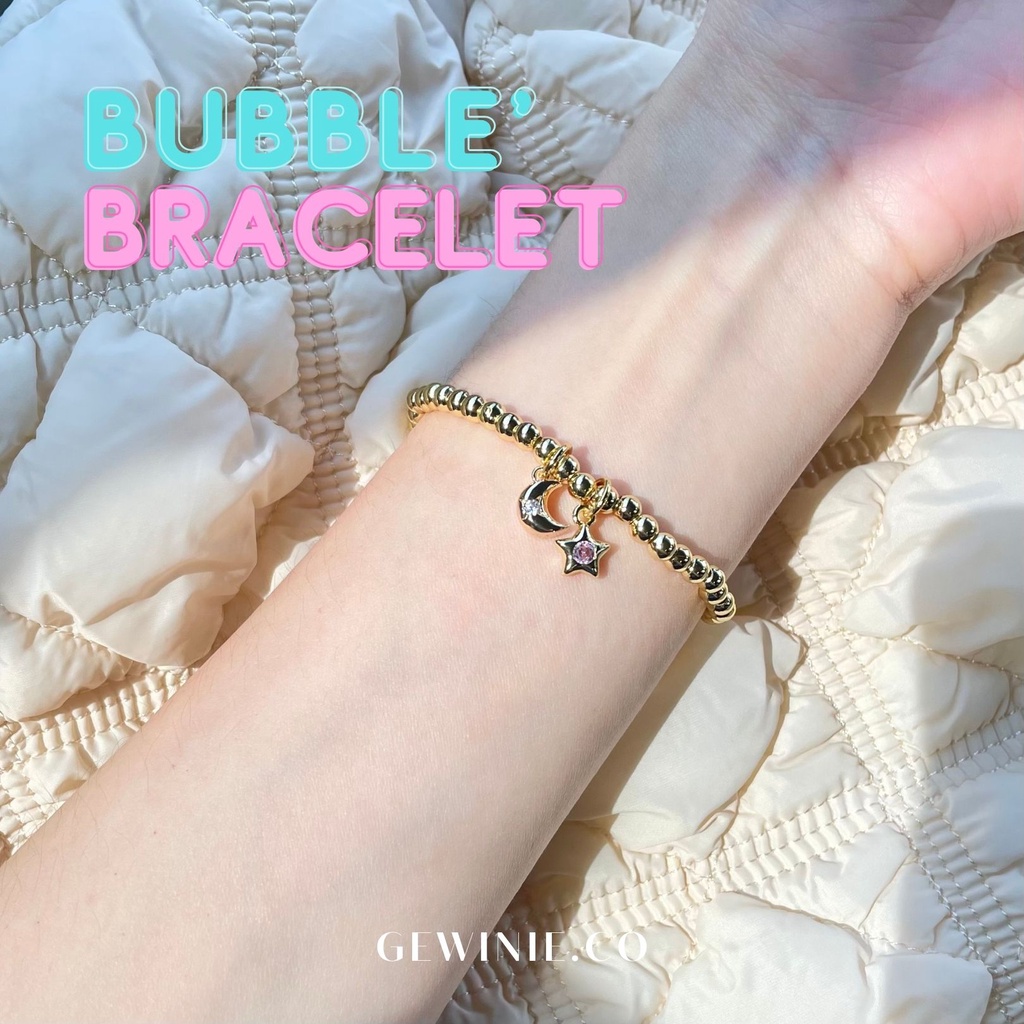 Gewinie.co - Bubble bracelets สร้อยข้อมือ เลือกแบบจี้ห้อยแจ้งในแชทได้เลยนะคะ | Shopee Thailand
