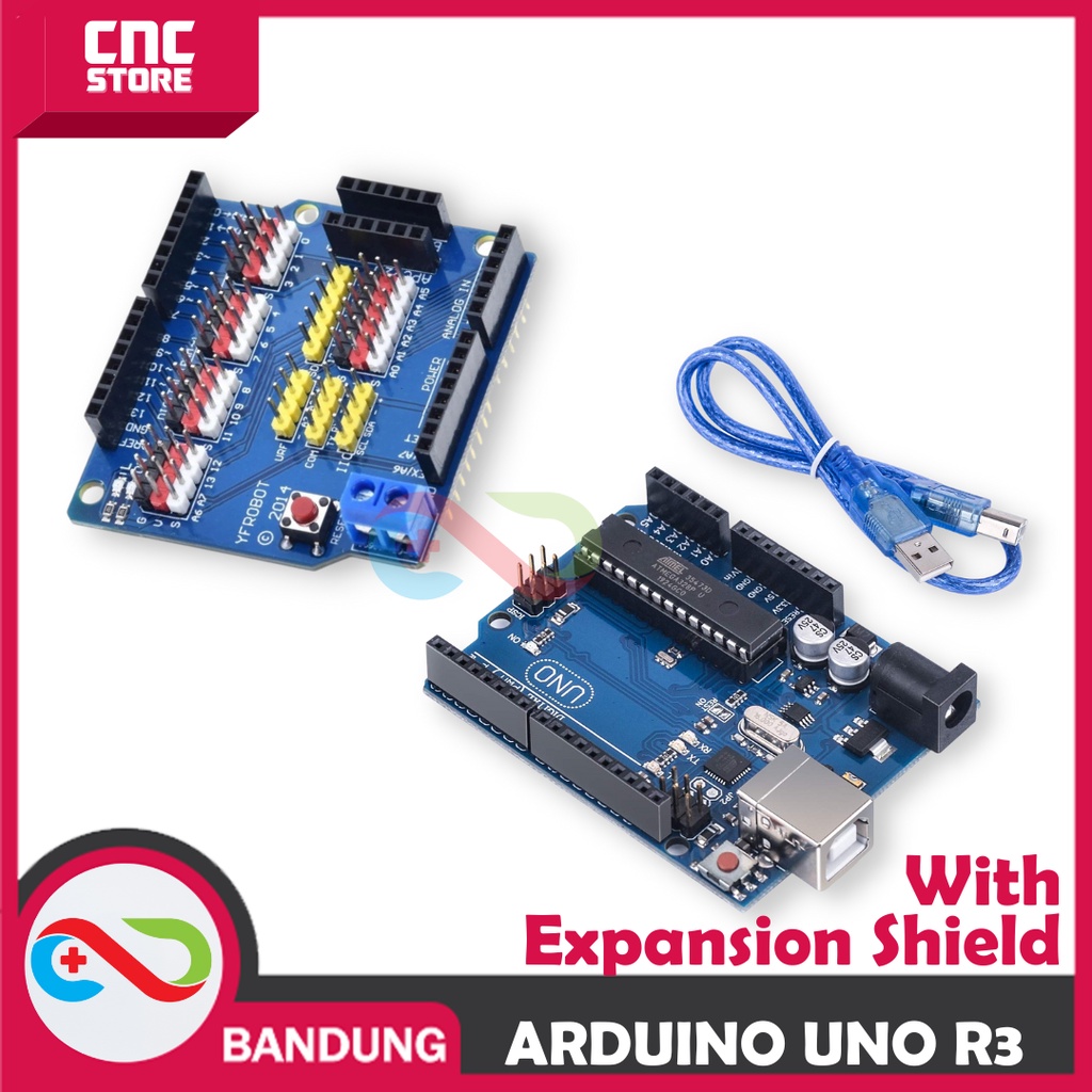 ARDUINO UNO R3 ATMEGA328P ATMEGA 16U2 PLUS โล่เสริม | Shopee Thailand
