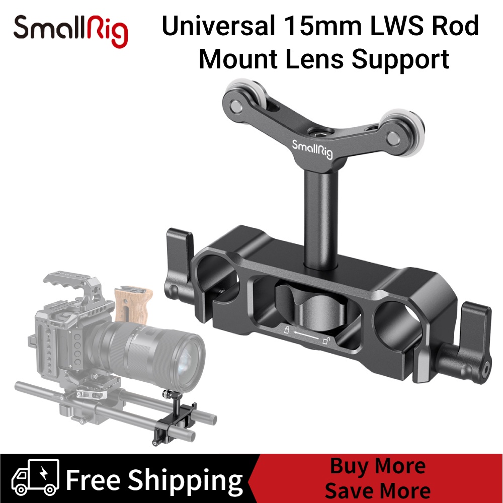 SmallRig Universal 15mm LWS Rod Mount Lens Support 2727 | Shopee Thailand