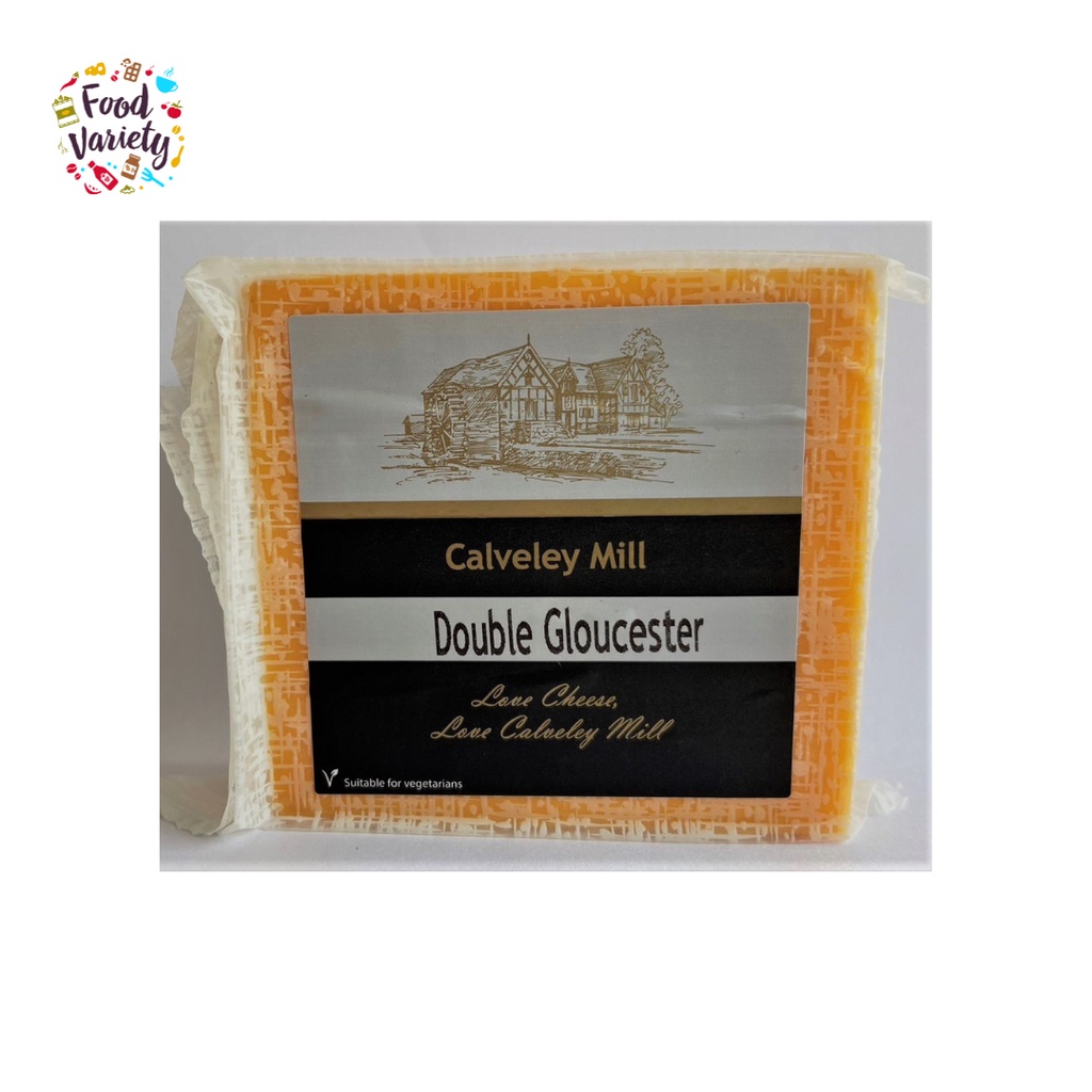 Calveley Mill Double Gloucester Cheese 200G คาลเวลีย์ มิลล์ ดับเบิ้ล กล ...