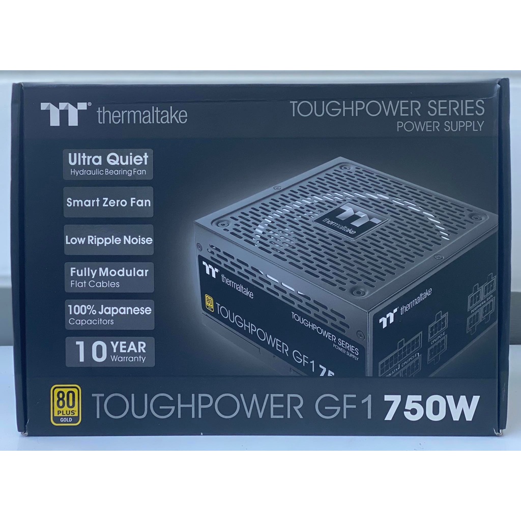 POWER SUPPLY (อุปกรณ์จ่ายไฟ) THERMALTAKE TOUGHPOWER GF 750W 80 PLUS GOLD มือสอง ประกันไทย ...