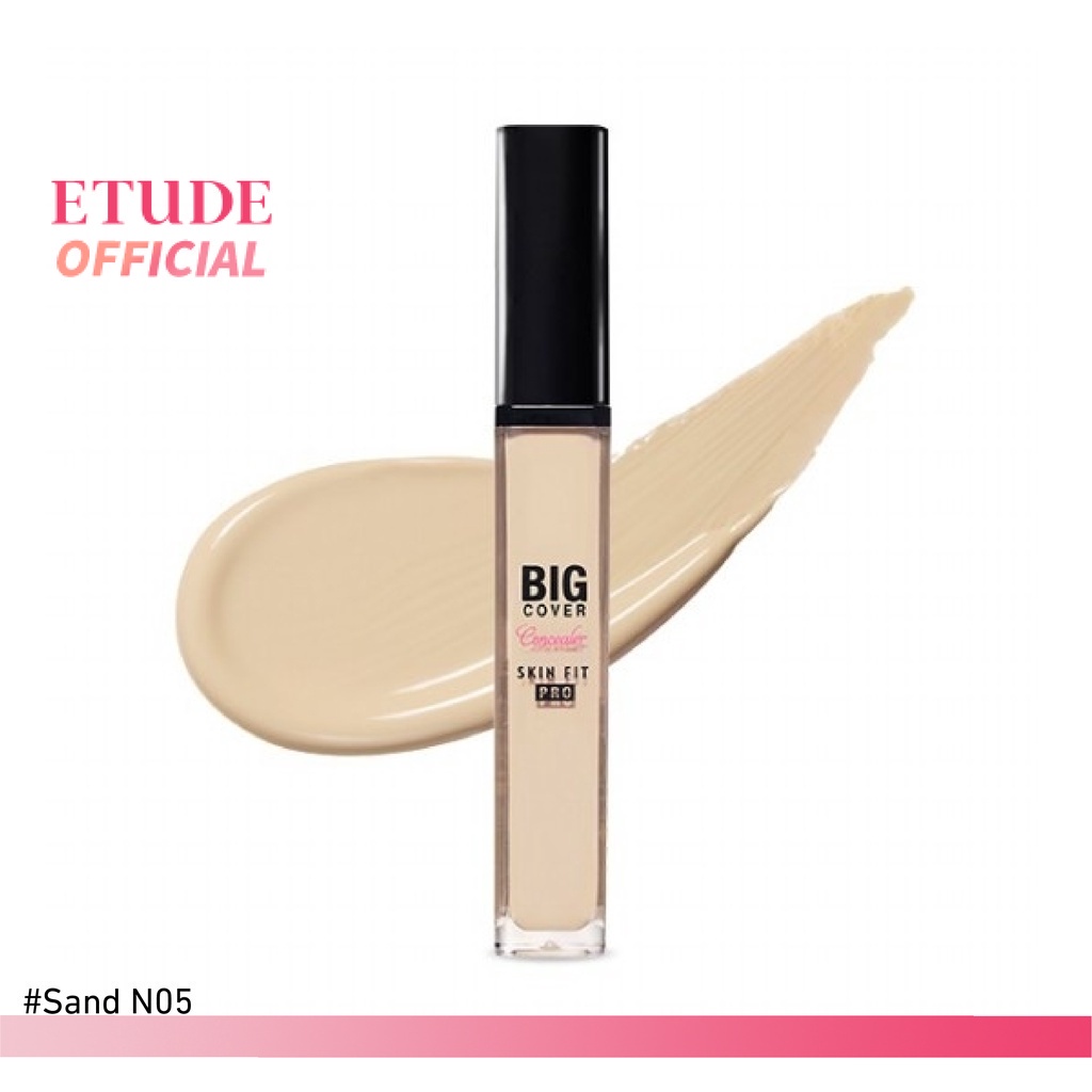 ETUDE Big Cover Skin Fit Concealer PRO Sand N05 7g (2020) | Shopee Thailand