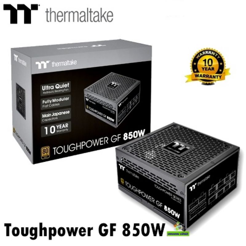 0POWER SUPPLY (อุปกรณ์จ่ายไฟ) THERMALTAKE TOUGHPOWER GF 850W (80+ GOLD) | Shopee Thailand
