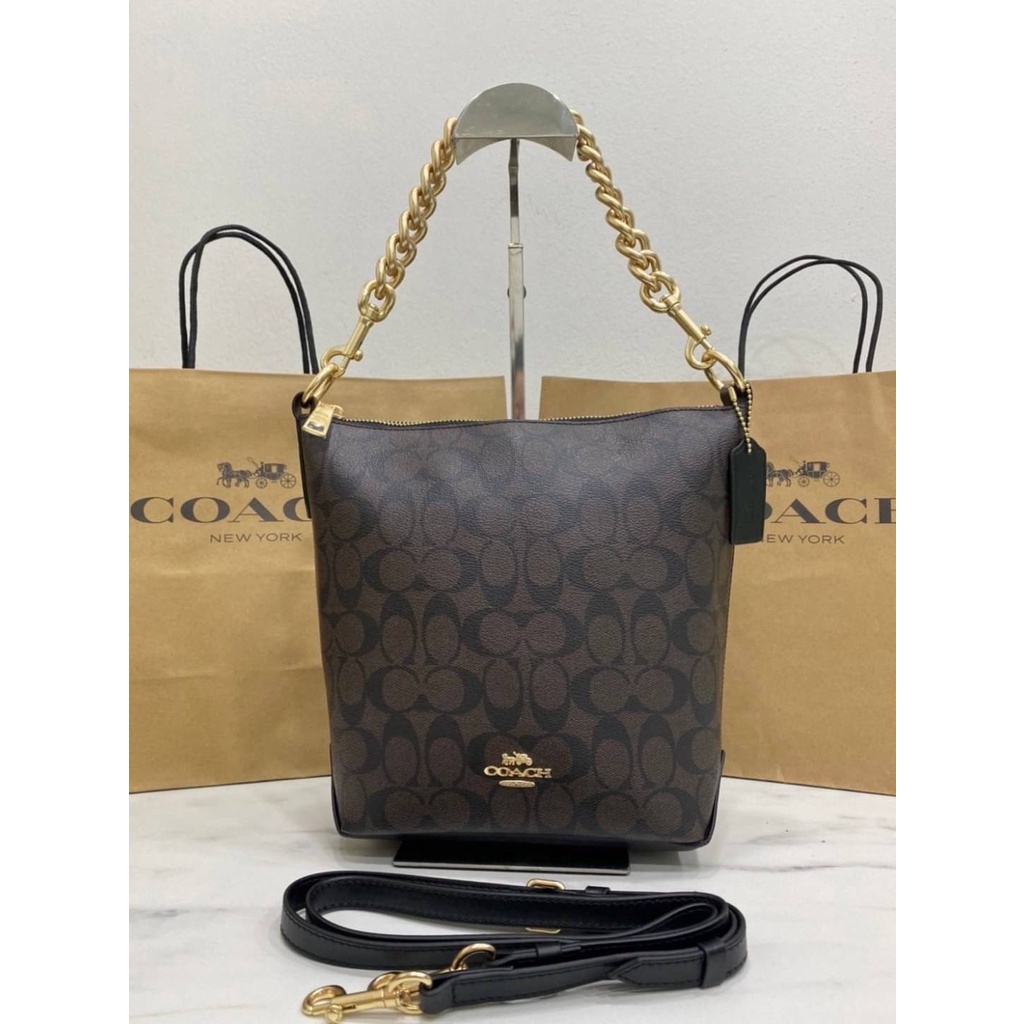 Coach Mini Abby Duffle in Signature PVC Bag F45068 | Shopee Thailand