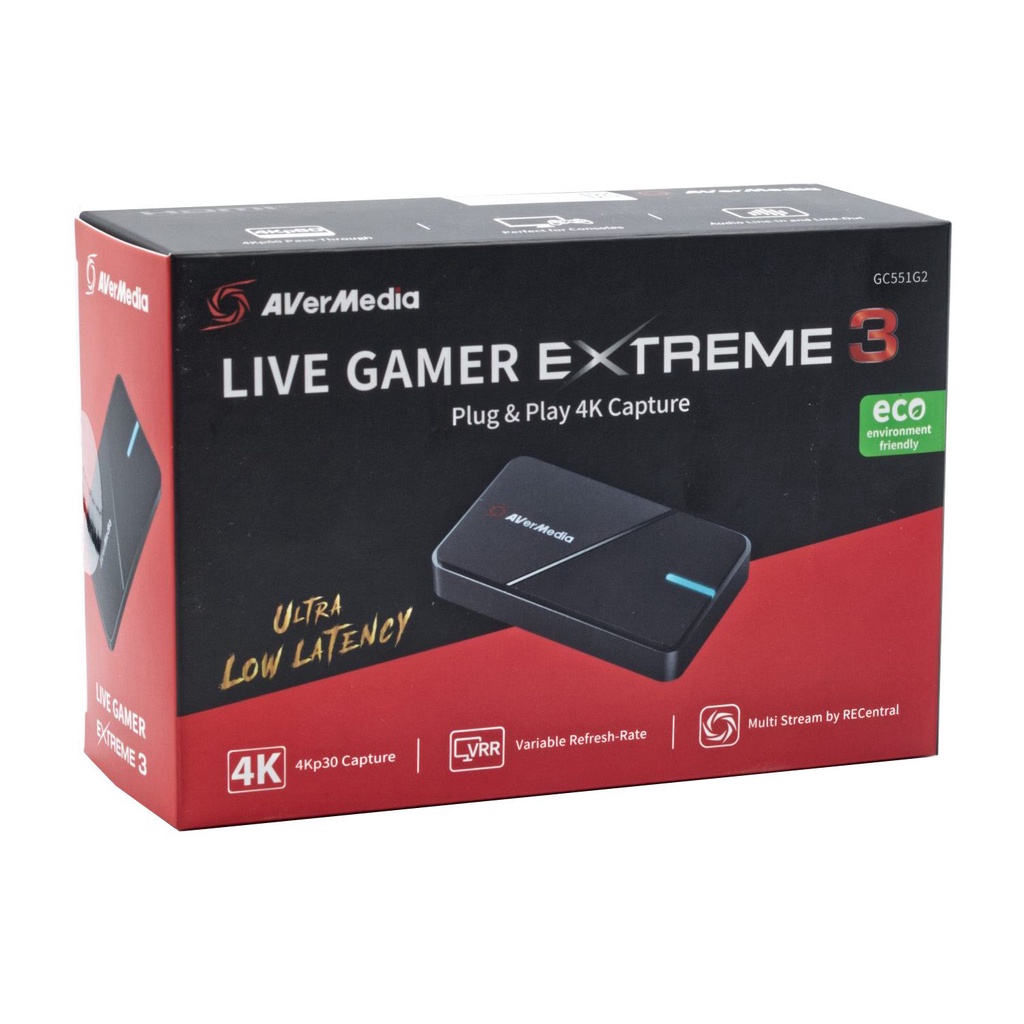AVerMedia GC551G2 Live Gamer Extreme 3 - USB-C Plug and Play 4K Capture Box | Shopee Thailand