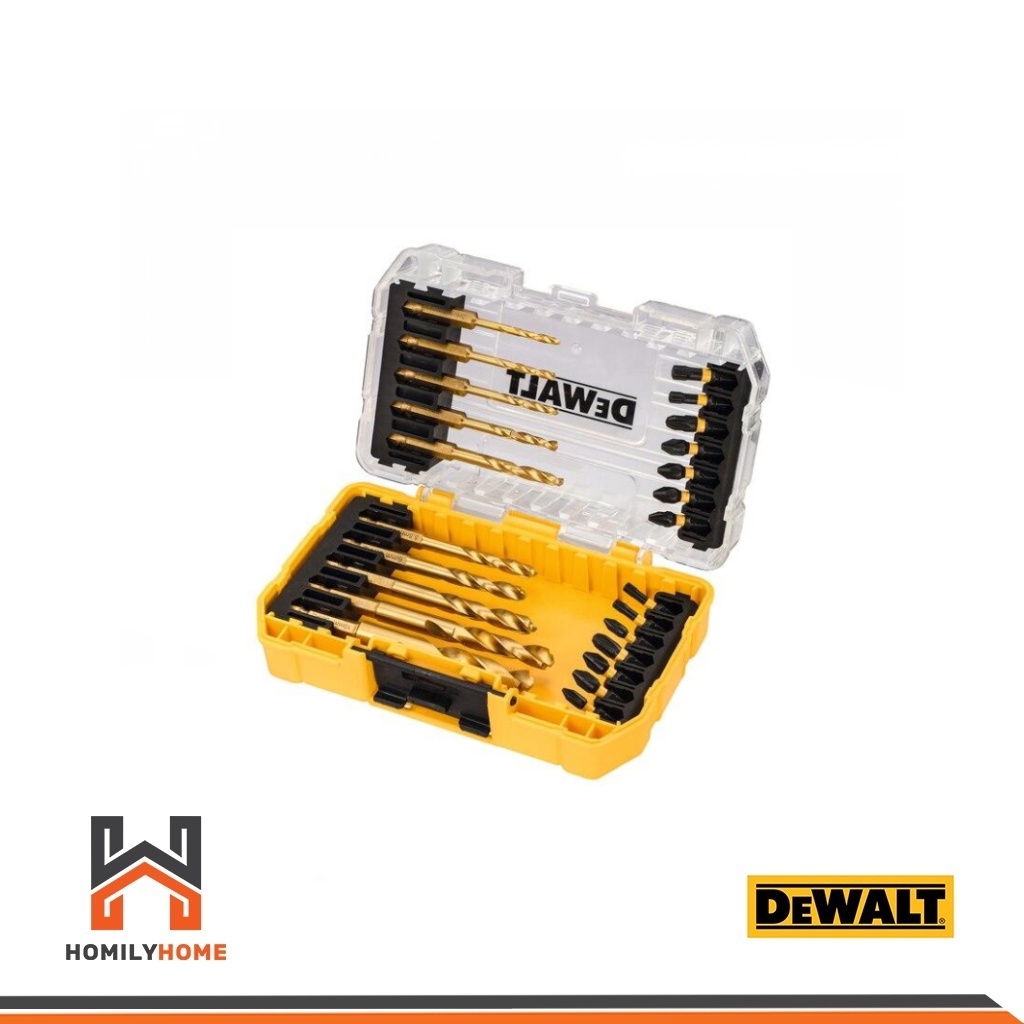 DEWALT ชุดดอกไขควง ( ดอกสว่าน ชุด 24 ชิ้น ) รุ่น DT70748T ก้านหกเหลี่ยม ...