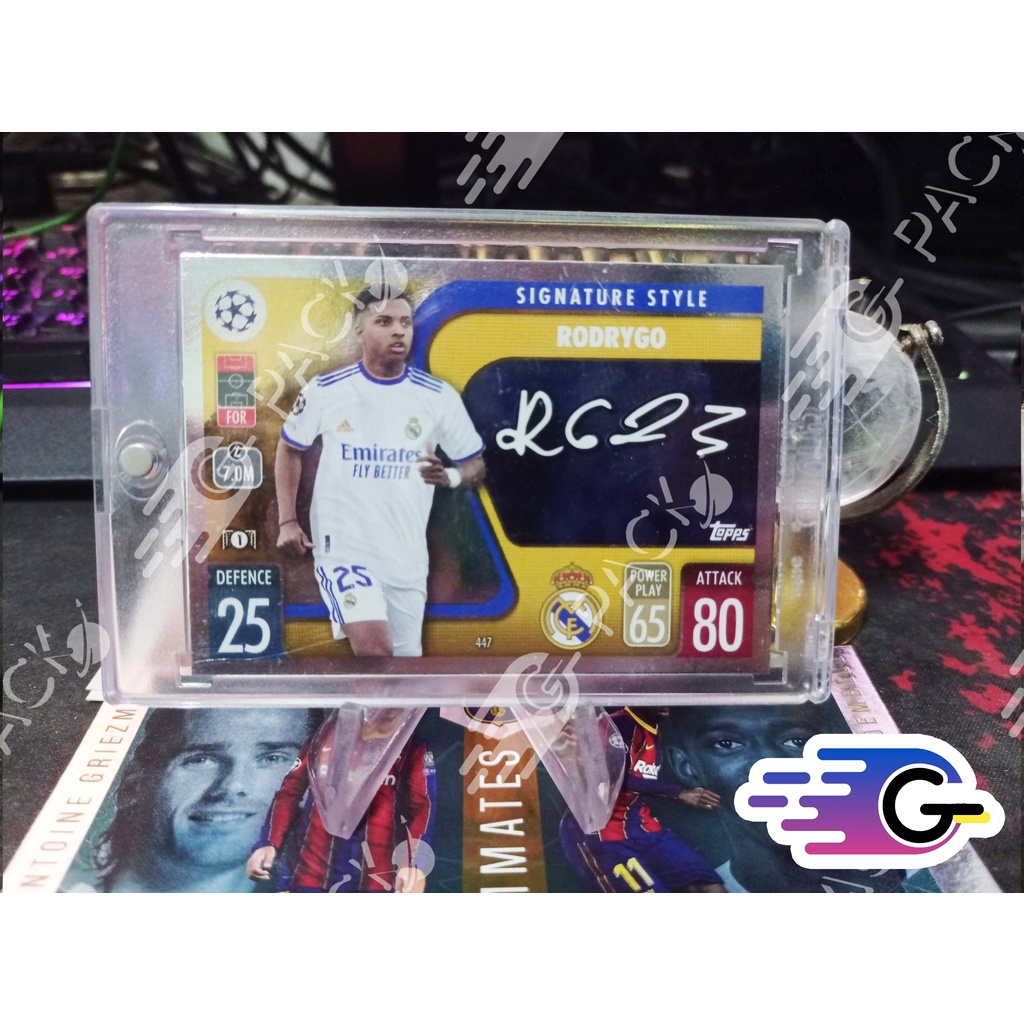การ์ดนักฟุตบอล Topps Match Attax 2021/22 rodrygo Signature Style ...