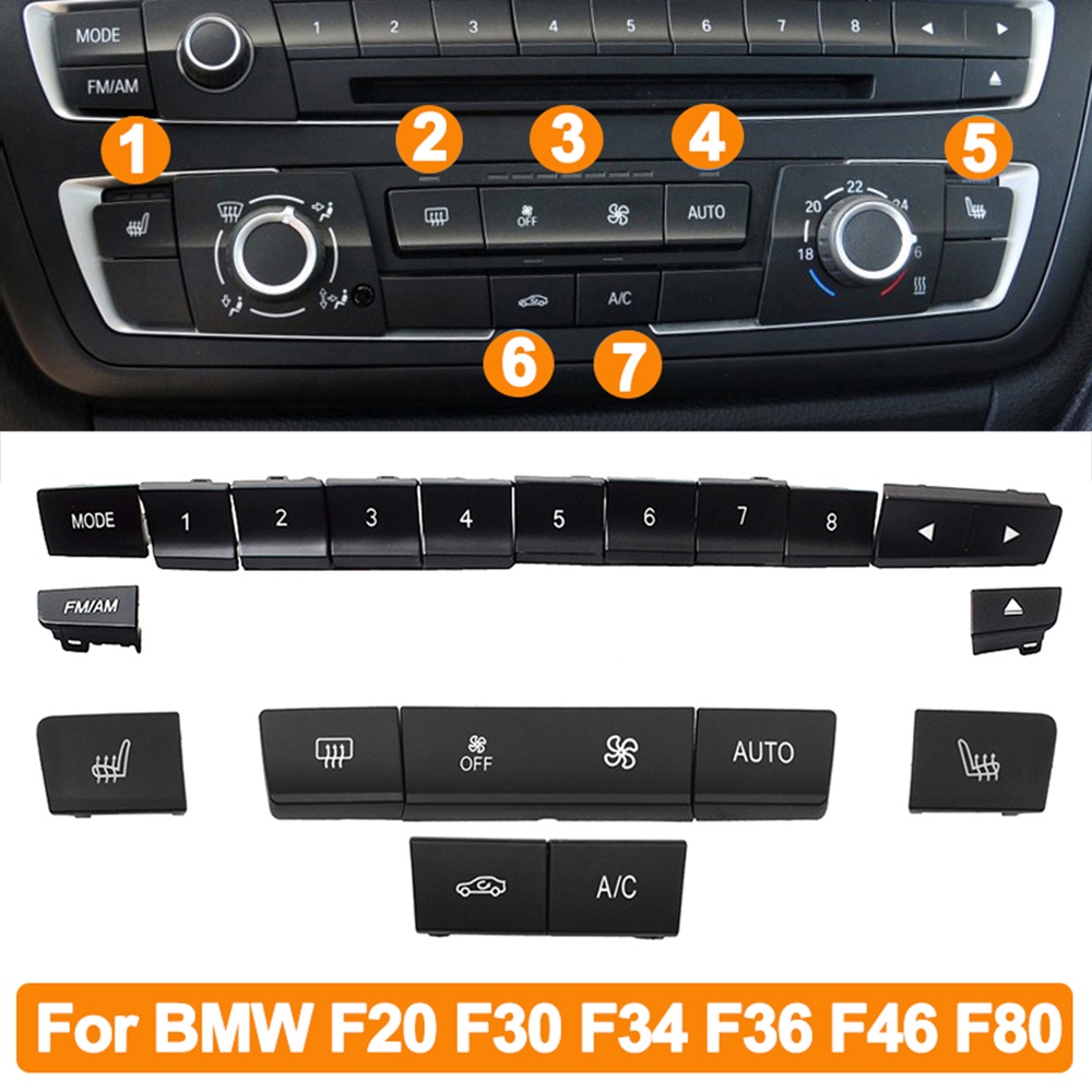 ชุดซ่อมปุ่มควบคุมแดชบอร์ดรถยนต์ สําหรับ BMW 1 2 3 4 F Series F20 F21 ...