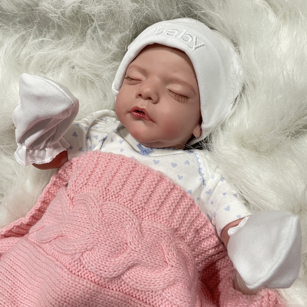 45CM Finished Reborn Baby Doll Sam Already Painted Soft Touch 3D Skin ...