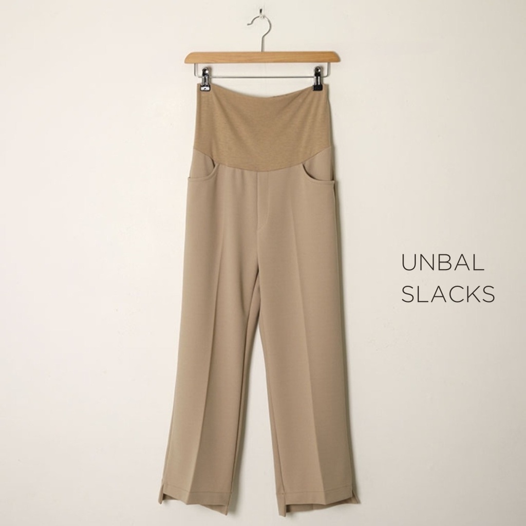[พร้อมส่ง]🇰🇷Buying Office กางเกงพยุงครรภ์ขายาว Unbal Maternity Slacks ...