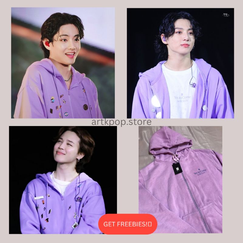Yet TO COME BTS HOODIE JACKET + ฟรีโฟโต้การ์ด POLAROID ผ้าฝ้าย FLEECE ...
