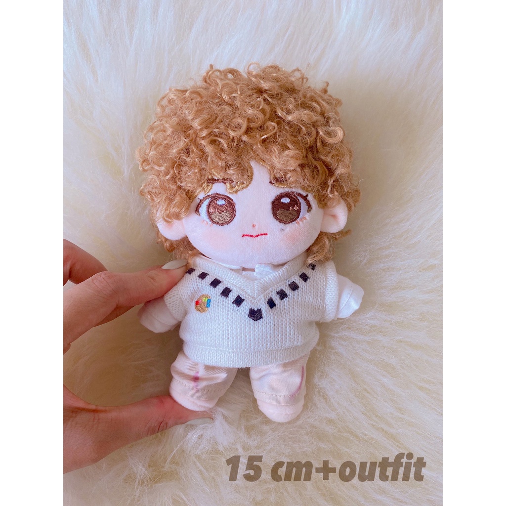 [พร้อมส่ง] ตุ๊กตา BOOBOO TAE ขนาด 15 cm พร้อมชุด (V BTS) | Shopee Thailand