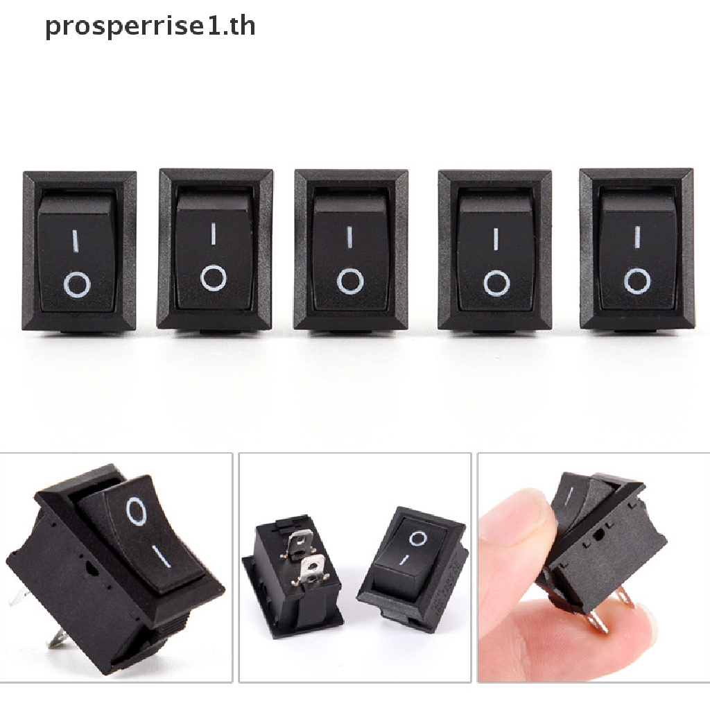 [PPTH] สวิตช์โยกเปิด ปิด 2 Pin 12V ทรงกลม สําหรับรถยนต์ เรือ 10 ชิ้น ...